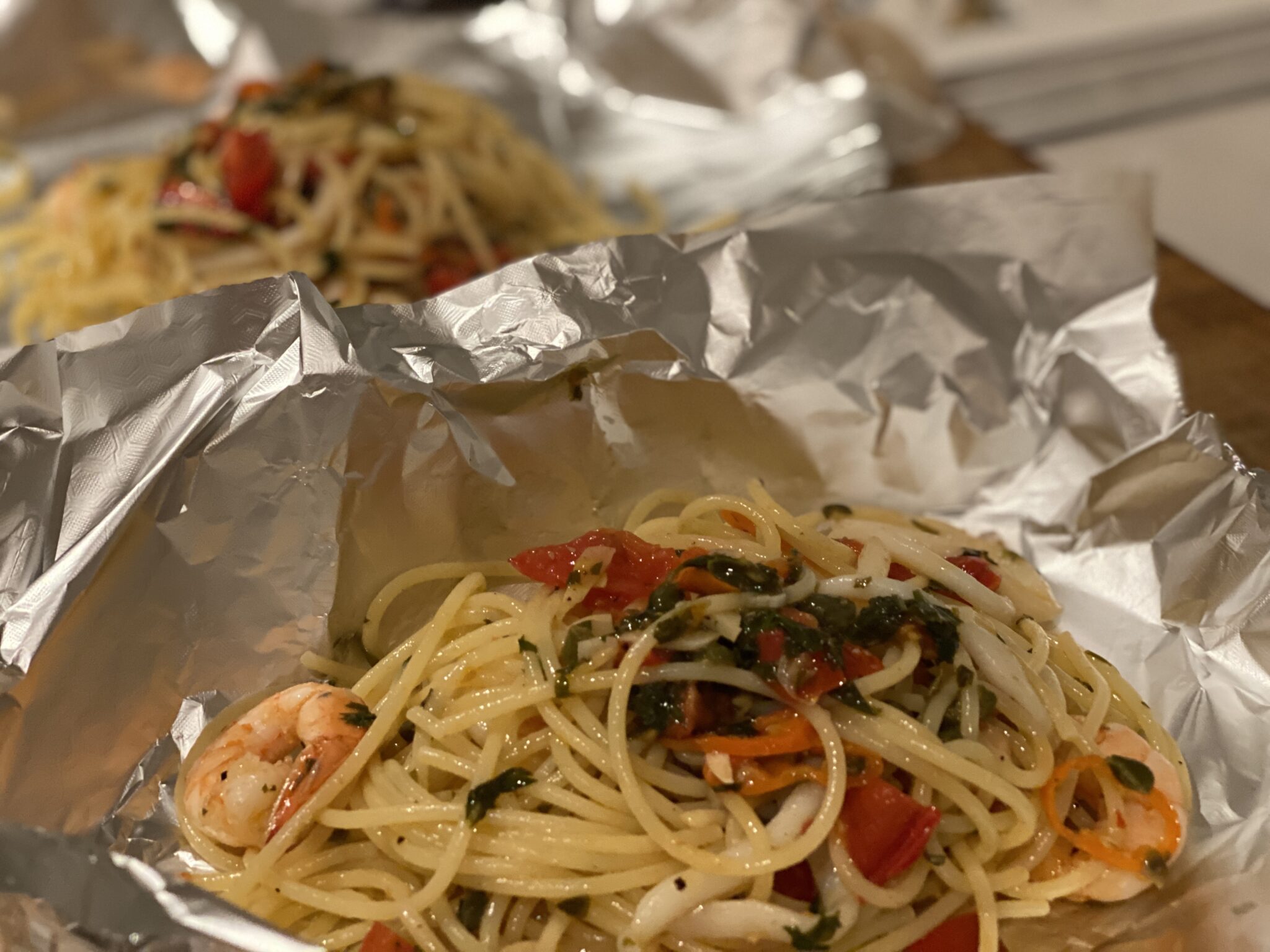 Spaghetti Frutti di Mare "al Cartoccio" - Italienische Nudeln
